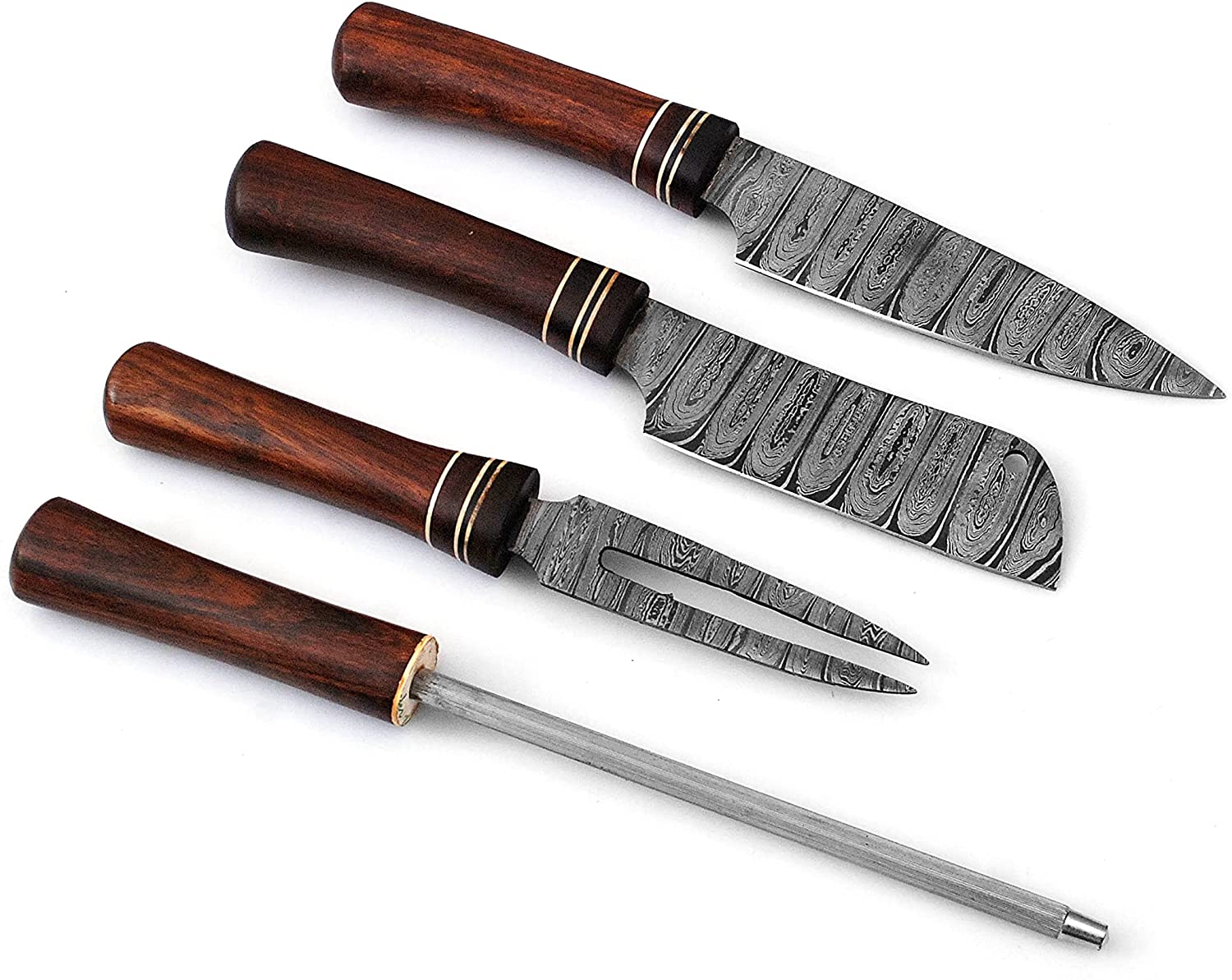 Custom Handmade Chef Knives Set / Kitchen Knives Set / 3Pcs Chef Set ...