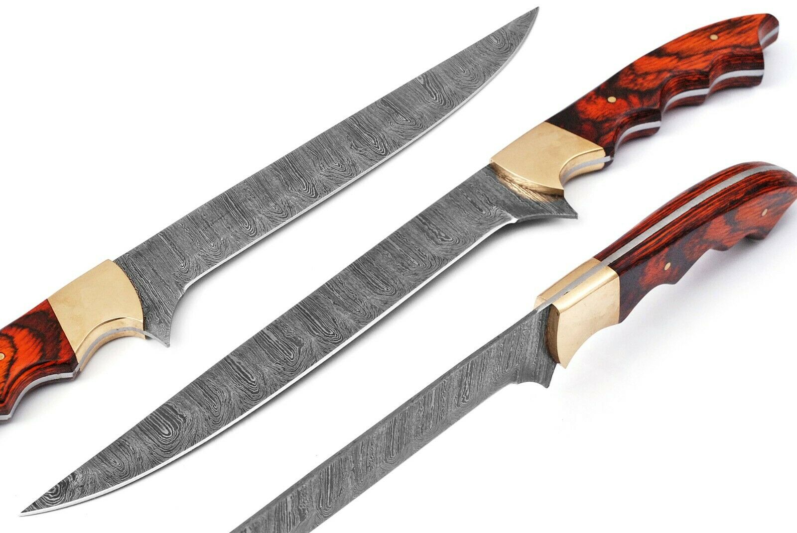 Handmade Damascus Fillet knife Fillet Fishing Knife Kitchen Knife Boni ...