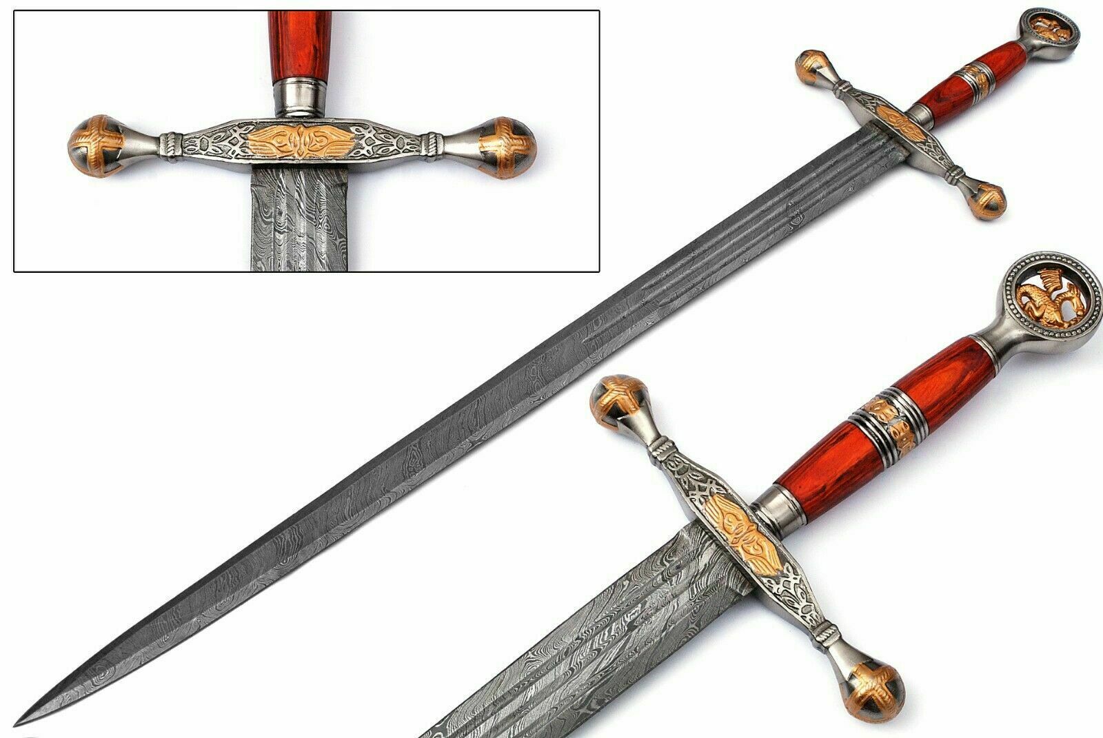 Custom Handmade Damascus sword , VIKING Sword Damascus Steel , Best Gi ...