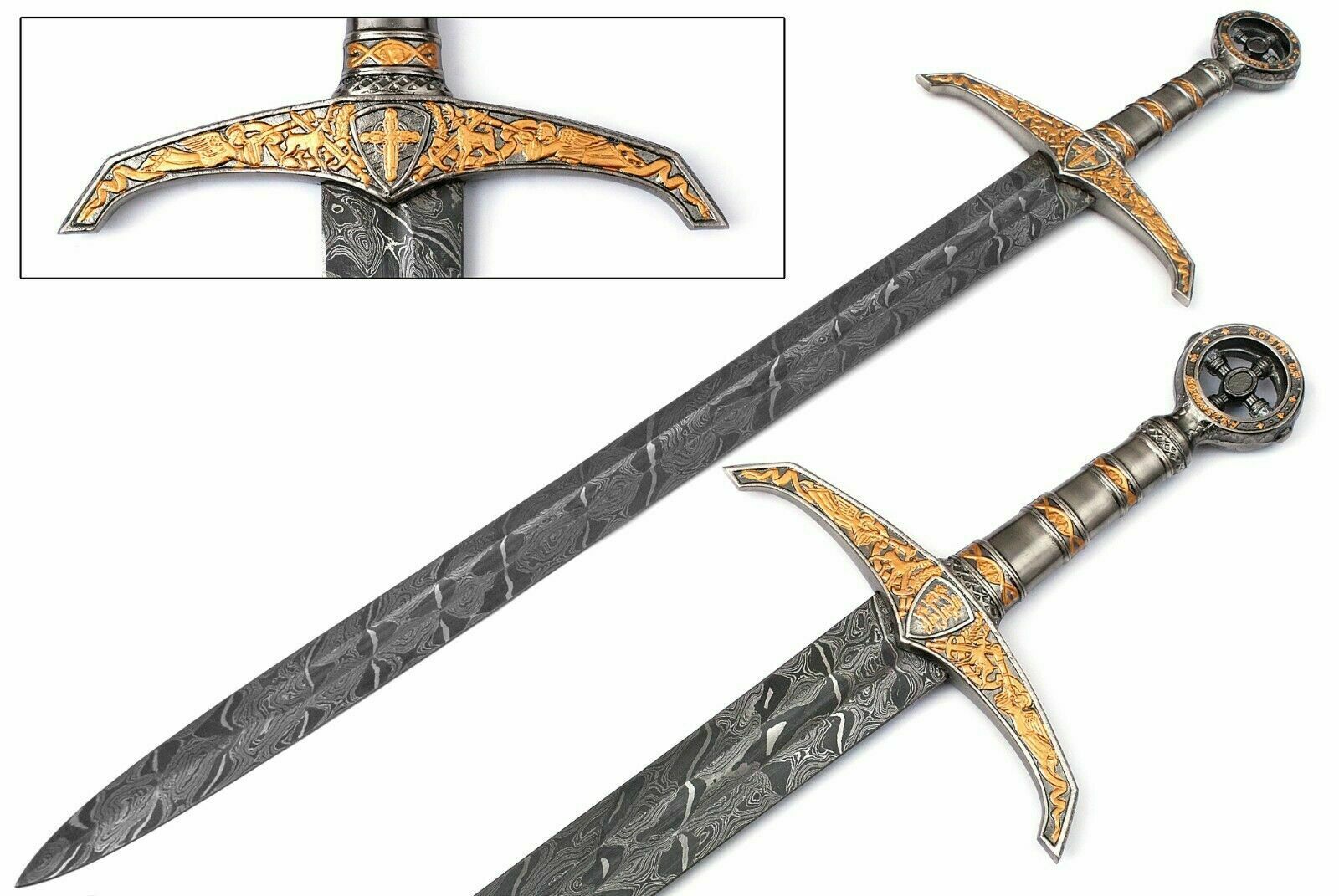 Custom Handmade Damascus sword , VIKING Sword Damascus Steel , Best Gi ...